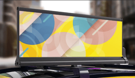 Car Rooftop Advertising | LED Display for Taxi & Fleet Advertising ...